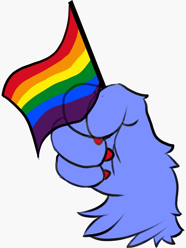 "Gay Furry Pride" Sticker for Sale by FibbersArt | Redbubble