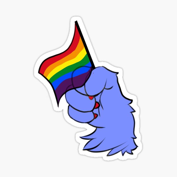 "Gay Furry Pride" Sticker for Sale by FibbersArt | Redbubble