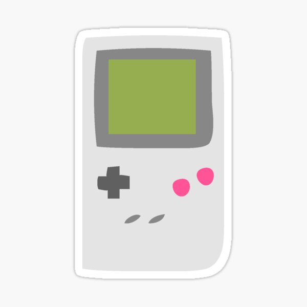 "Classic Game Boy " Sticker by qlobba | Redbubble