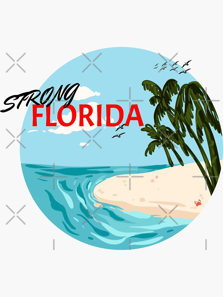 " strong florida " Sticker for Sale by Kiyyza | Redbubble