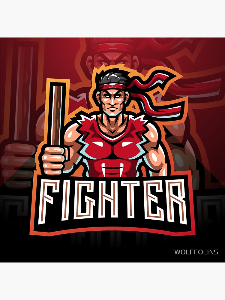 "Street Fighter" Sticker for Sale by WOLFFOLINS | Redbubble