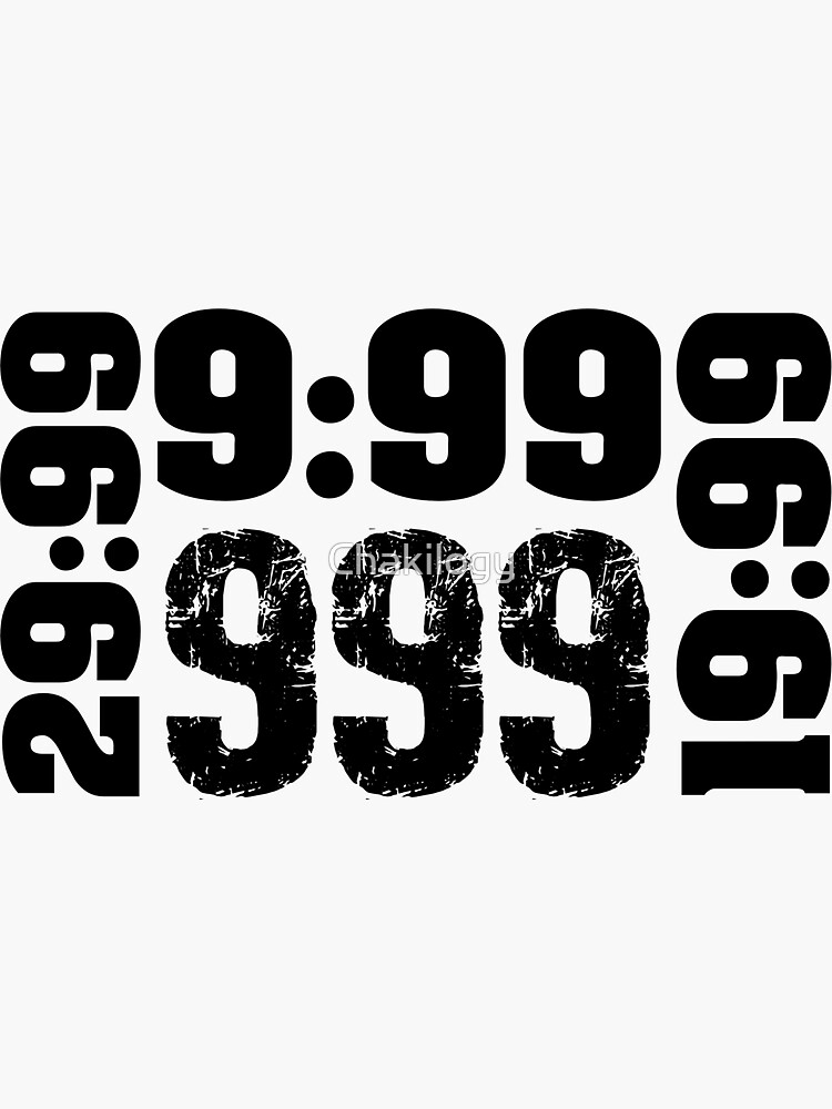 "29:99...999 Angel numbers 999,,Release. " Sticker for Sale by ...