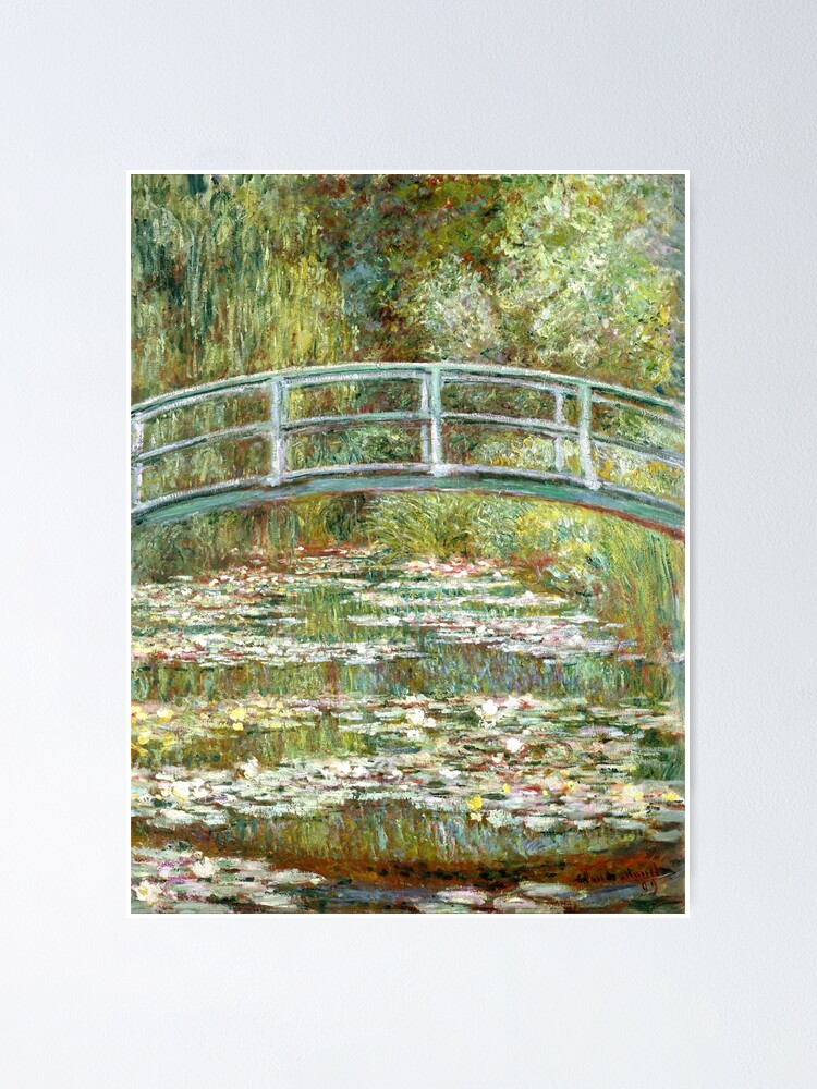 "Claude Monet Bridge over a Pond of Water Lilies (1899)" Poster for ...