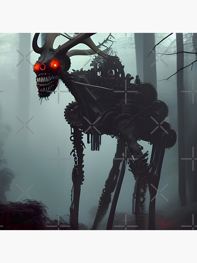 "Mechanical Wendigo" Poster for Sale by ZenEverAI | Redbubble