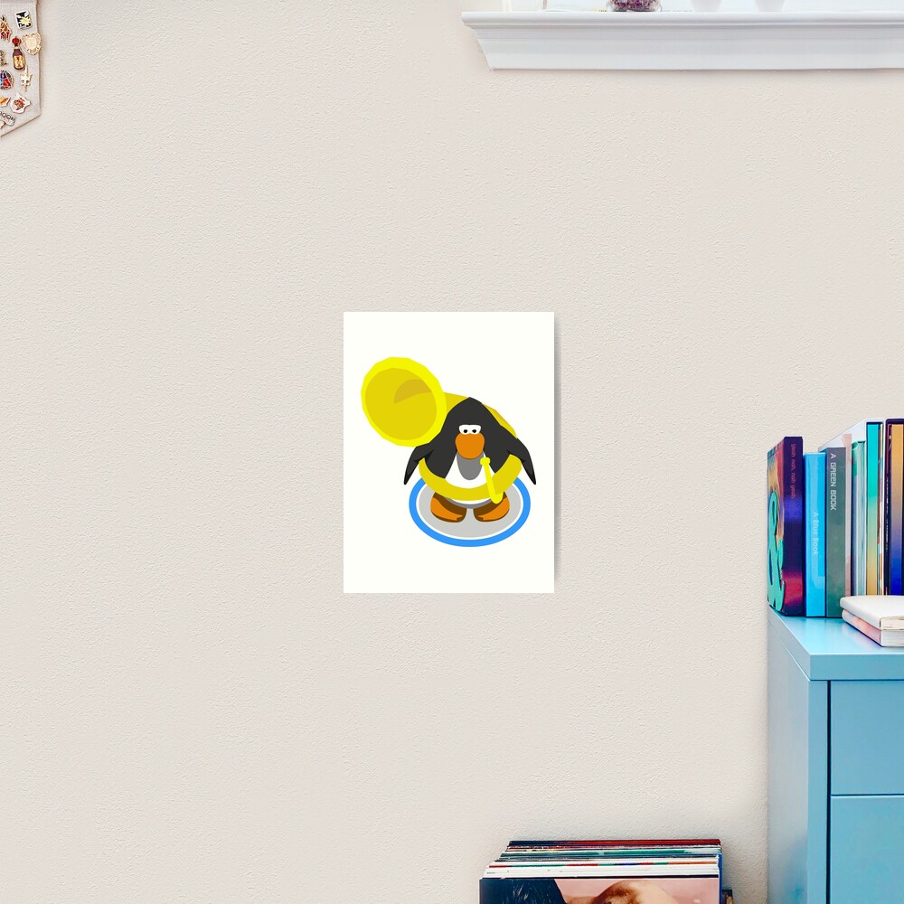 "Tuba Penguin " Art Print by fugufish | Redbubble