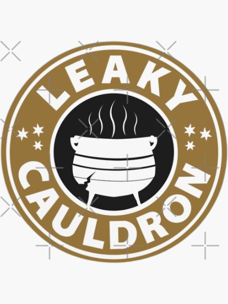 "Leaky Cauldron Gold" Sticker for Sale by LopezDesigns58 | Redbubble