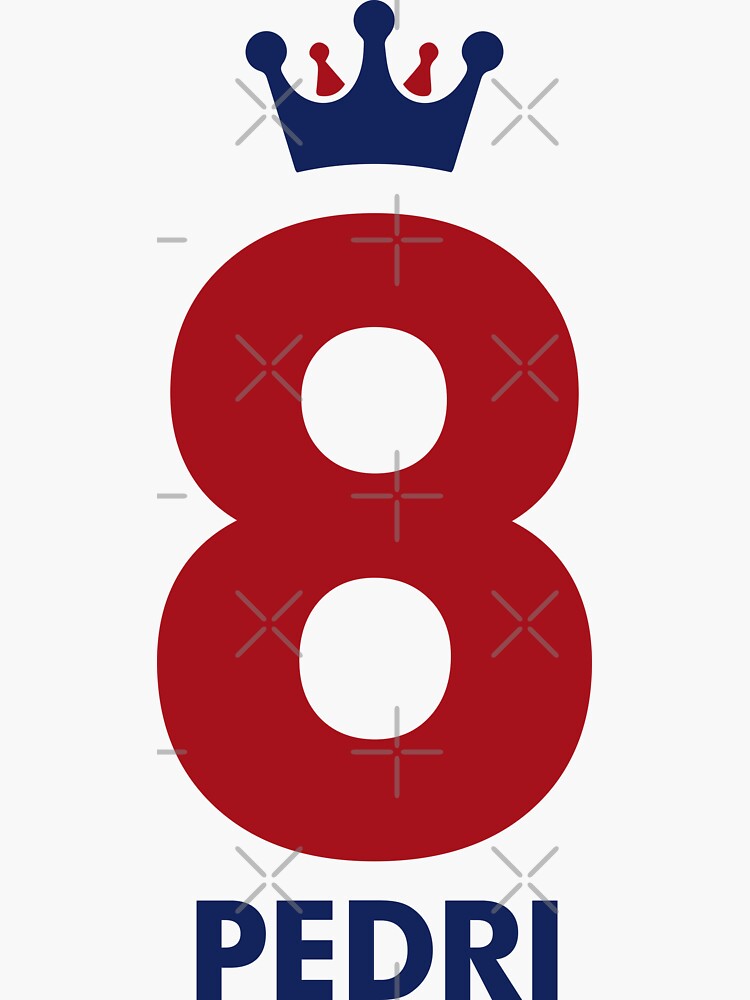 "Pedri Gonzalez number 8 fcb" Sticker for Sale by fcbcule | Redbubble