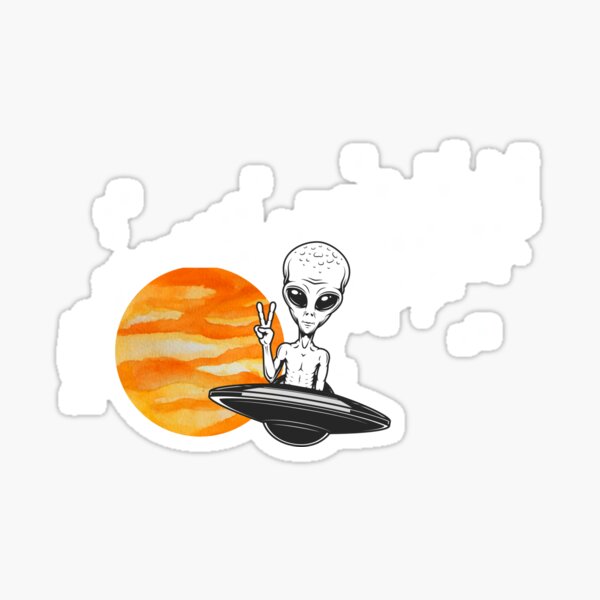 "Alien say hii" Sticker for Sale by Dclone | Redbubble