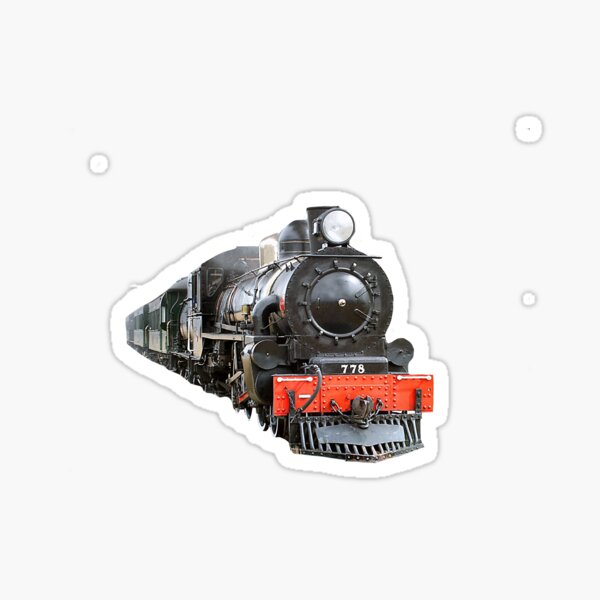 "Steam locomotive trains railway trains usa trains steam" Sticker for ...