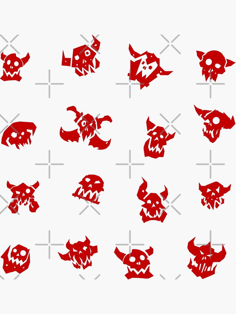 "Orcs" Sticker for Sale by yooga02 | Redbubble