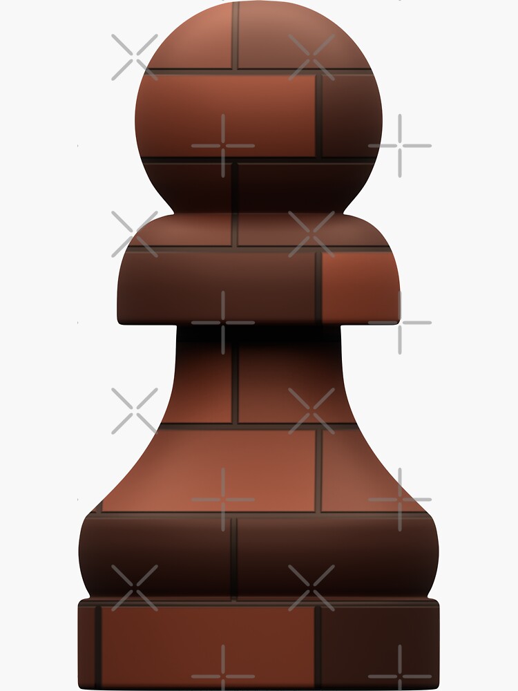 "CHESS,PAWN,MILK CHOCOLATE BRICKS" Sticker for Sale by asketch2b ...