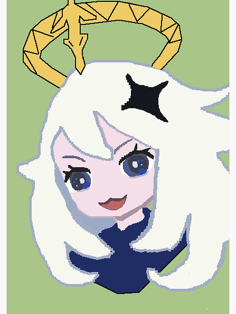 "Paimon - Genshin Impact - Pixel Art" Spiral Notebook for Sale by ...