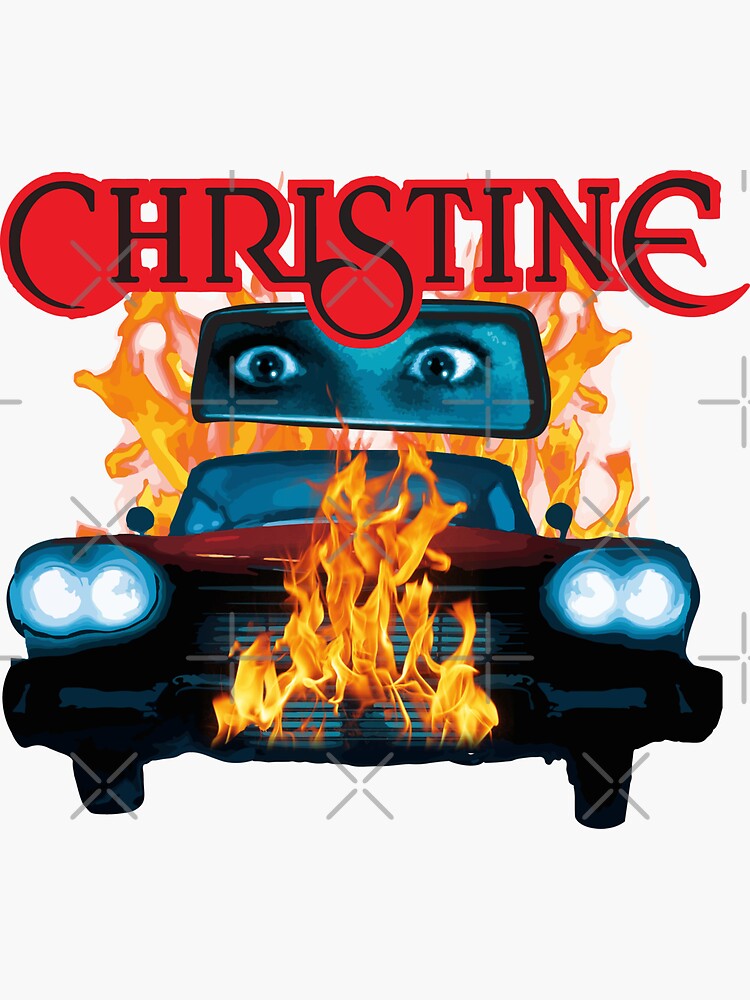 "Christine Halloween Horror Movie" Sticker for Sale by Tahoo | Redbubble