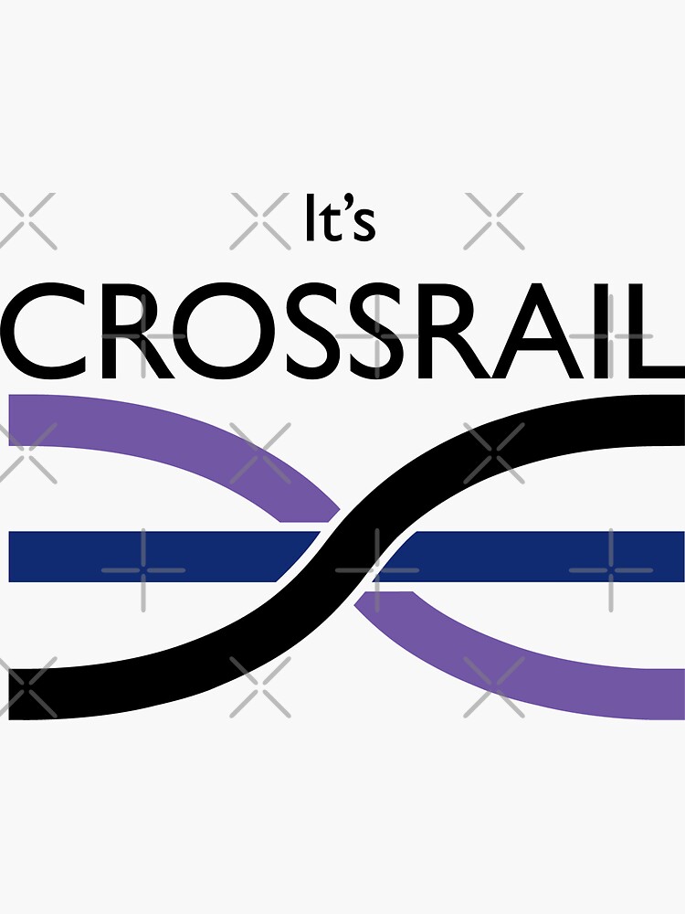 "Crossrail" Sticker for Sale by Zas9 | Redbubble