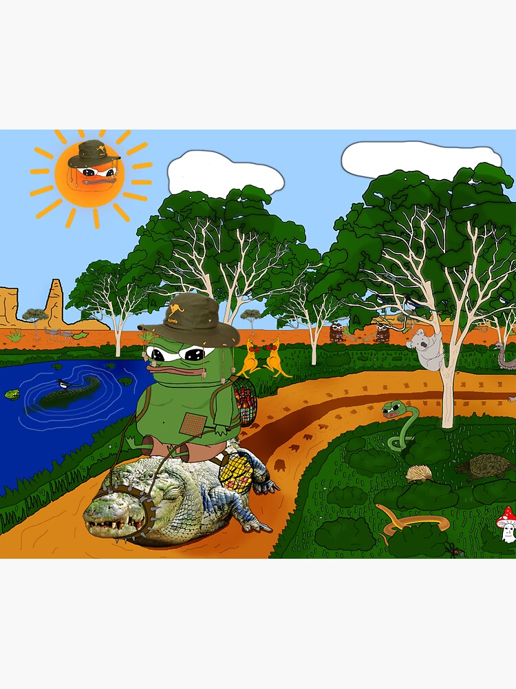 "Australian Apu Travel" Sticker for Sale by Ron-Stickers | Redbubble