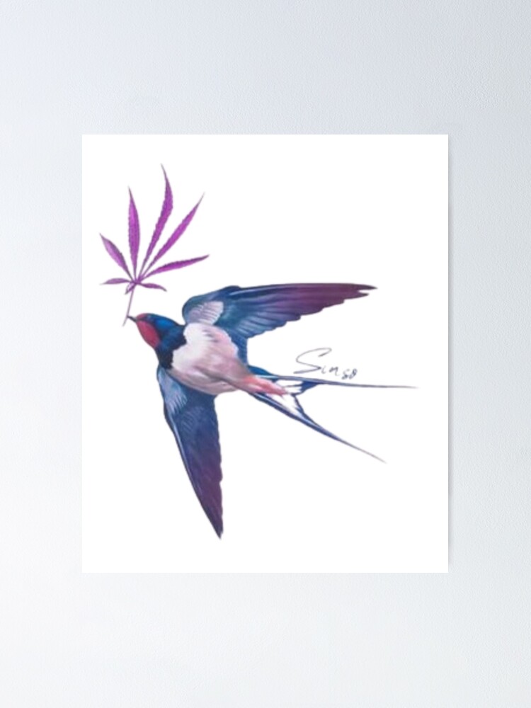 "Bird cannabis" Poster for Sale by ReagarSouthgate | Redbubble
