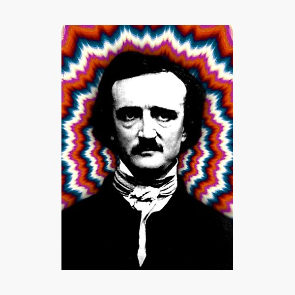 Lámina fotográfica «Ilustraciones de Edgar Allan Poe | Retrato de Edgar ...