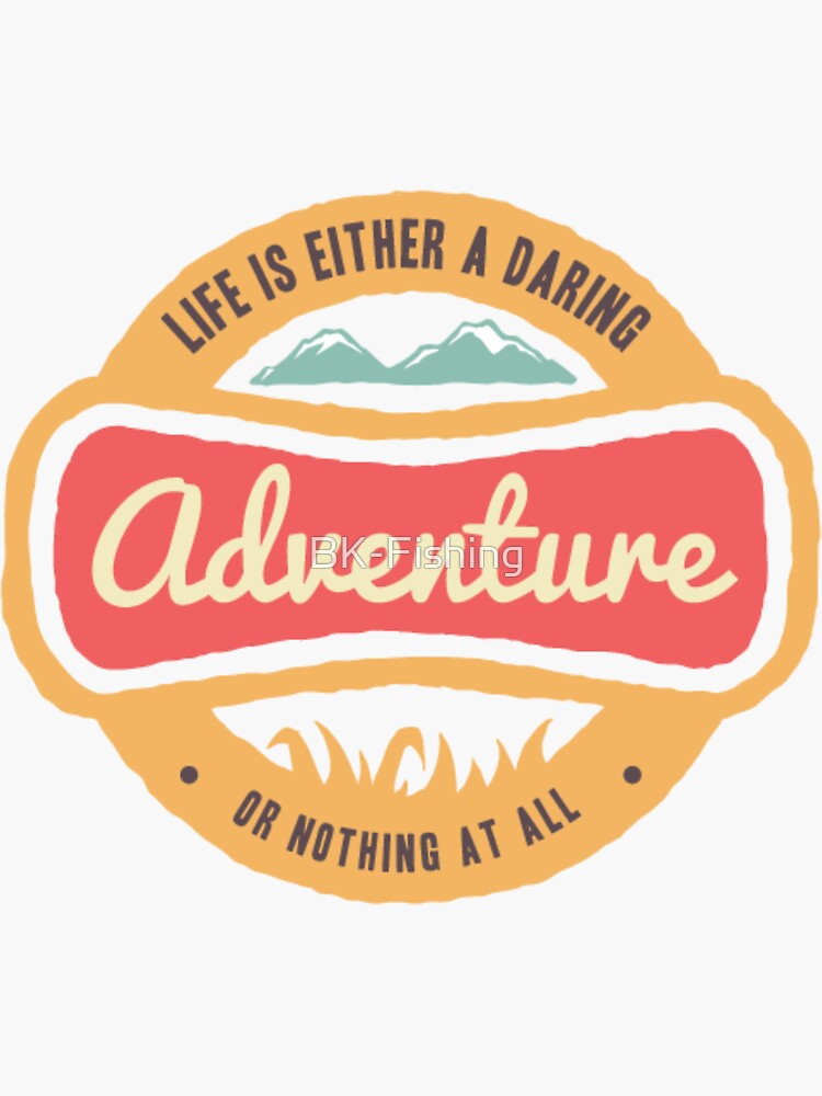 "Life Is Adventure Art Design Draw Street Art Text Word Phrase" Sticker ...