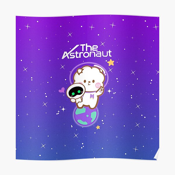 "Jin The Astronaut - Jin Solo - Cute BTS Baby BT21 RJ and Wootteo ...