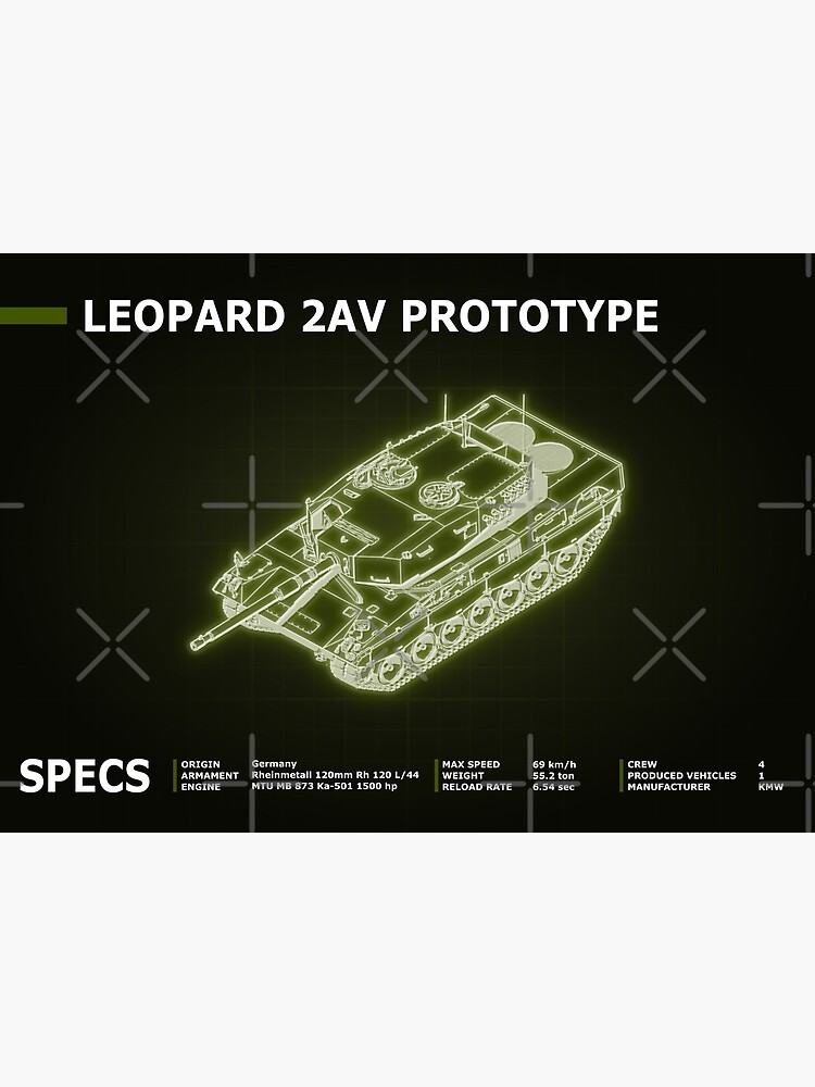 "Leopard 2AV Prototype (Austere Version) Main Battle Tank Blueprint ...