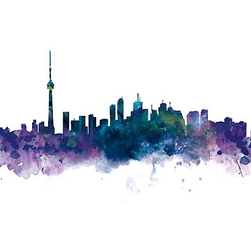 "Toronto Skyline" Sticker for Sale by MonnPrint | Redbubble