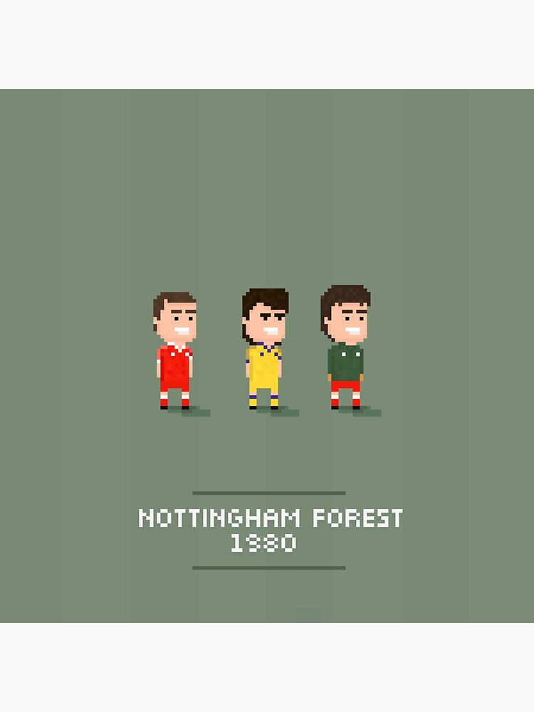 "Nottingham Forest 1980 Kits" Sticker for Sale by ccamb00 | Redbubble