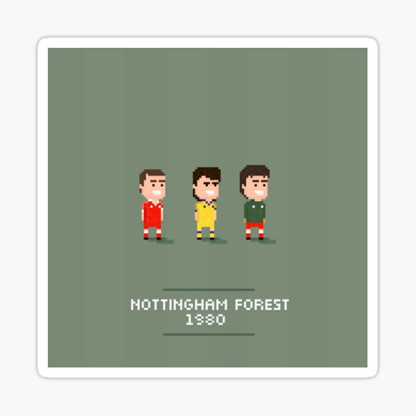 "Nottingham Forest 1980 Kits" Sticker for Sale by ccamb00 | Redbubble