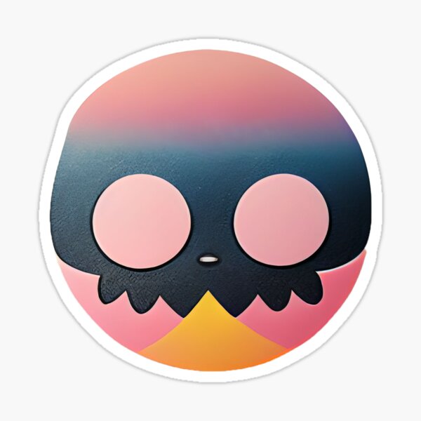 "cute kawaii moon face" Sticker for Sale by yunai-kun-art | Redbubble