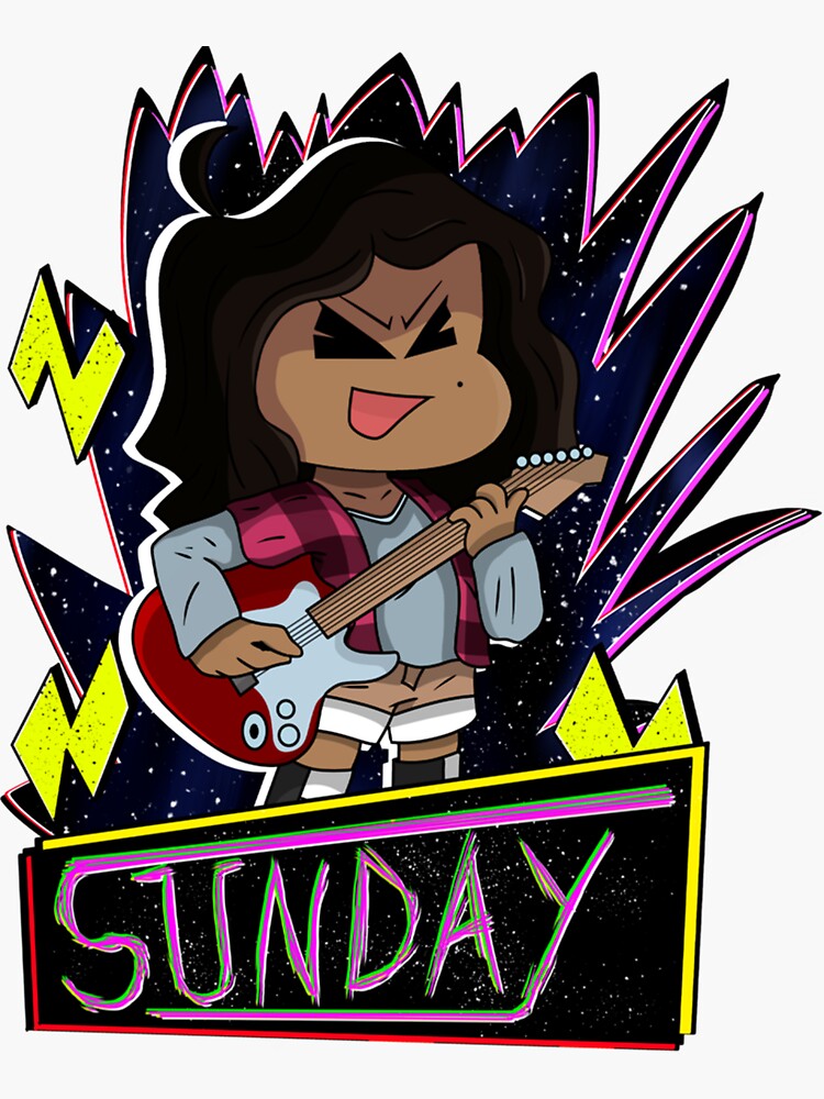 "Fnf Sunday Graffiti Sticker" Sticker for Sale by Charliechaney3 ...