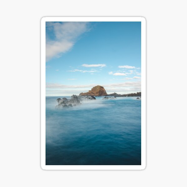 "Natural pools in Porto Moniz, north-west of Madeira" Sticker for Sale ...