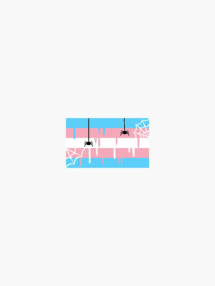 "Trans Flag Halloween" Sticker for Sale by SomeDrawings04 | Redbubble