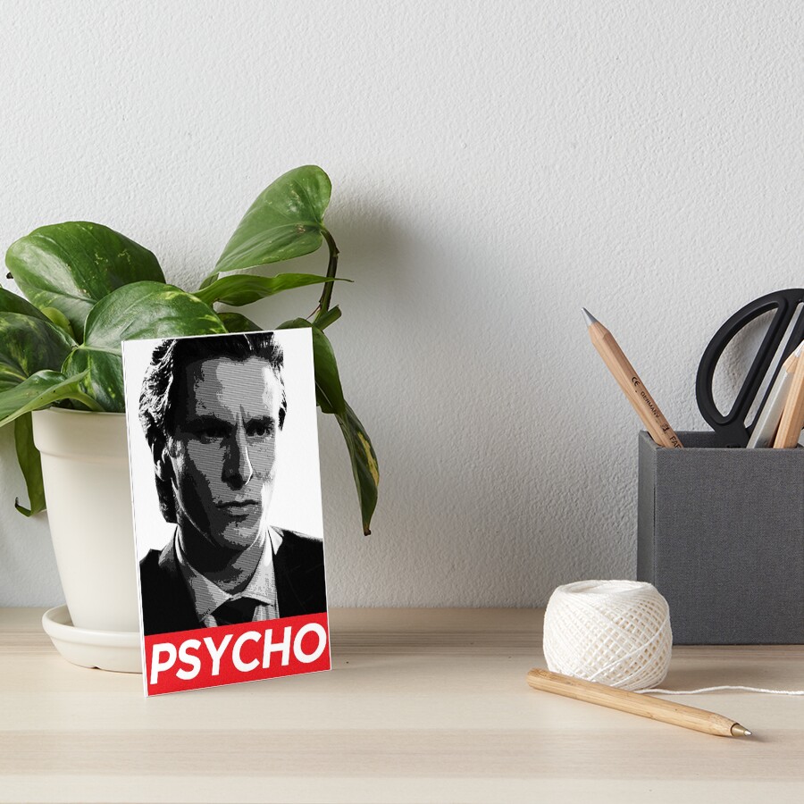 "Patrick Bateman American Psycho" Art Board Print by VVdesigns | Redbubble
