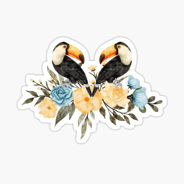 "Toucan Bird" Sticker for Sale by wolfgang- | Redbubble