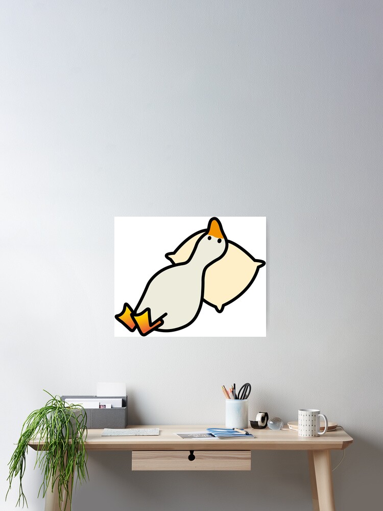 "Duck sleeping, tired duck resting, funny duck" Poster for Sale by ...