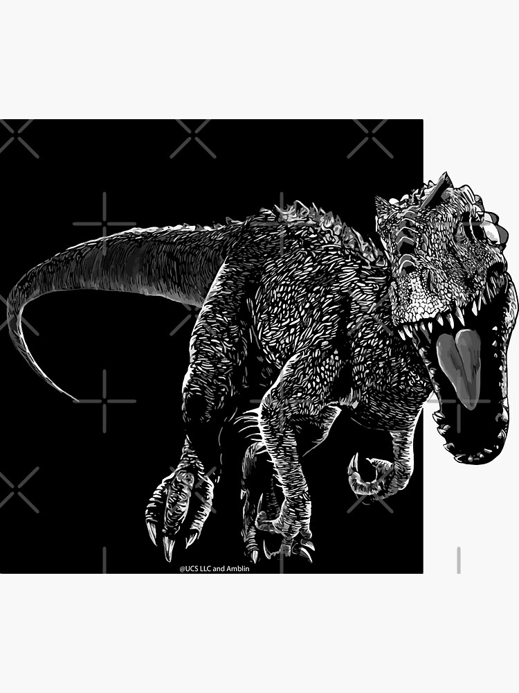 "Jurassic world fan art, indominus rex" Sticker for Sale by marghe41 ...