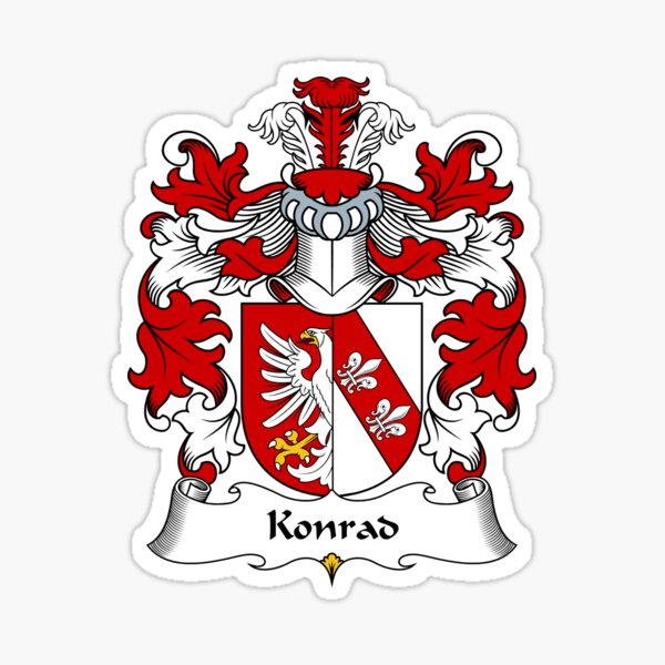 "Konrad" Sticker for Sale by HaroldHeraldry | Redbubble