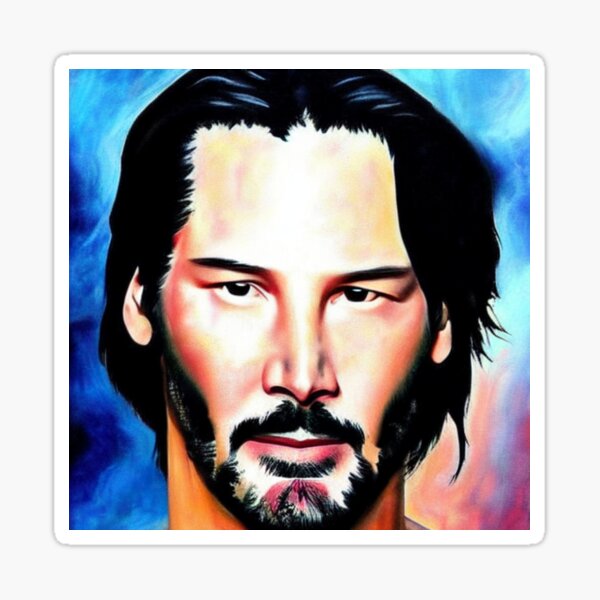 "Keanu Reeves" Sticker for Sale by KeanuArt | Redbubble