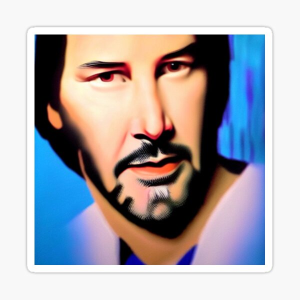 "Keanu Reeves" Sticker for Sale by KeanuArt | Redbubble