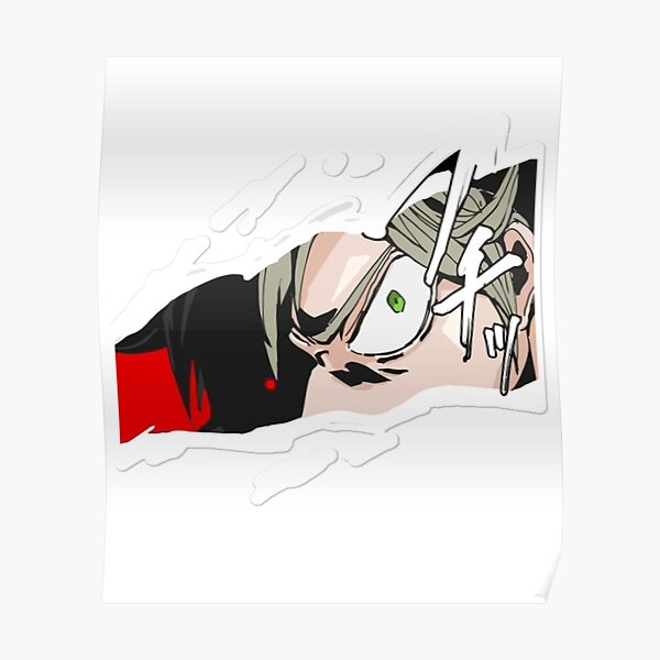 "Black Clover Asta - Demon Form Sticker" Poster for Sale by lionjak ...