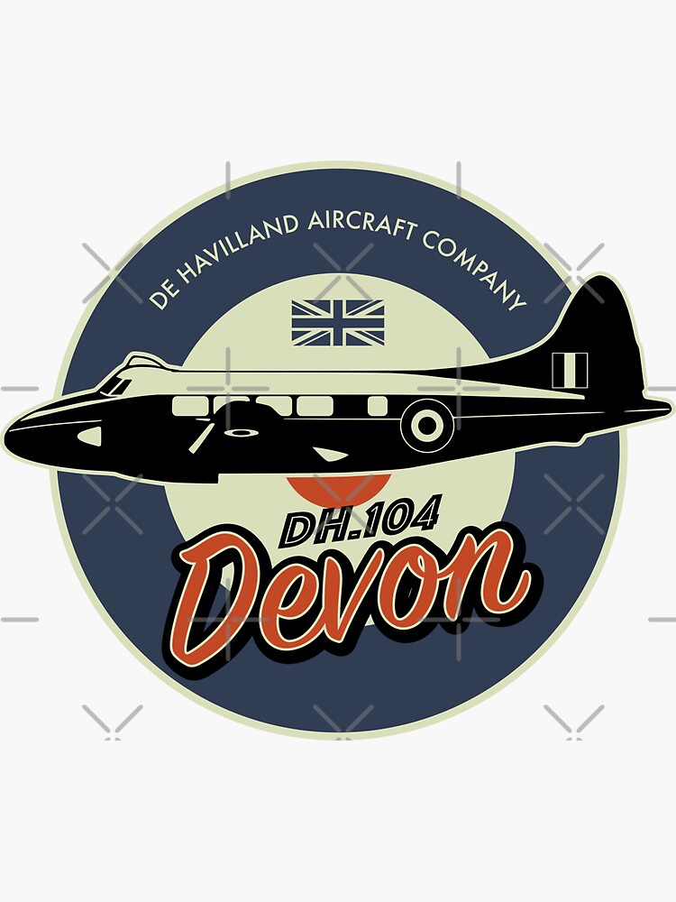 "de Havilland DH.104 Devon" Sticker for Sale by StrongVlad | Redbubble