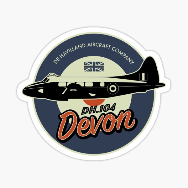 "de Havilland DH.104 Devon" Sticker for Sale by StrongVlad | Redbubble
