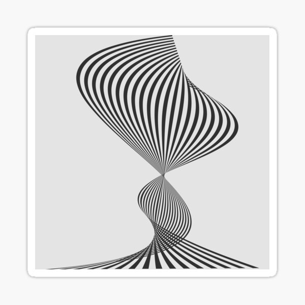 "helix geometric shape" Sticker for Sale by jsebouvi | Redbubble
