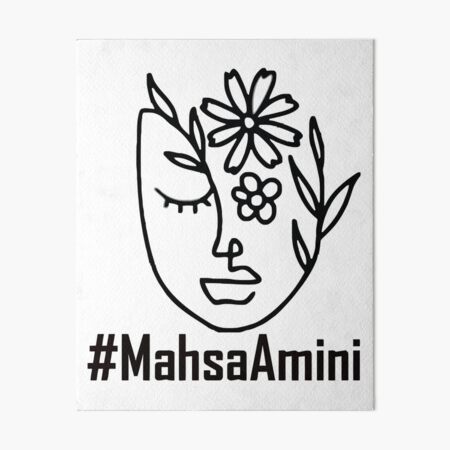"mahsa amini iran MAHSAAMINI women life freedom" Art Board Print for ...