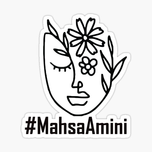 "mahsa amini iran MAHSAAMINI women life freedom" Sticker for Sale by ...