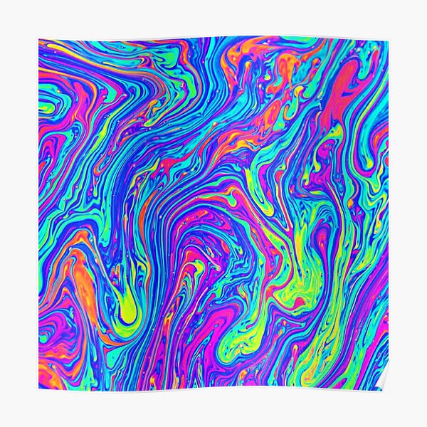 "Melting | Trippy Liquid Art | StokedUpArt" Poster for Sale by ...