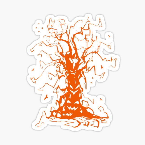 "Horror Halloween Tree - Trick or Treat" Sticker for Sale by ...