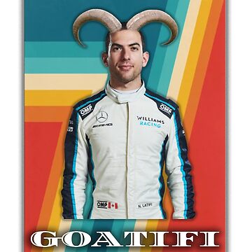 "Nicholas Latifi Goatifi meme" Sticker for Sale by One-True-North ...