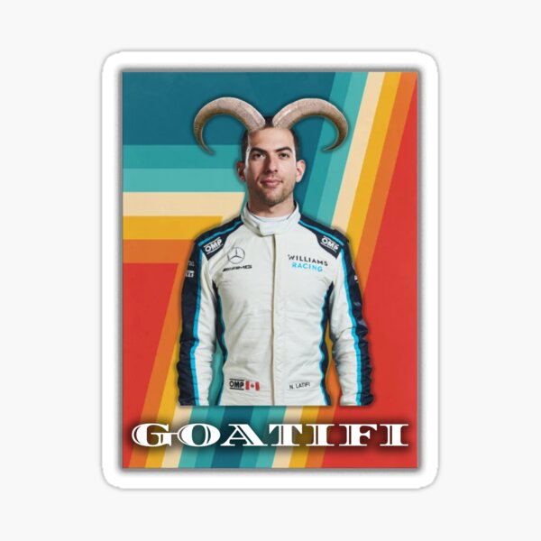 "Nicholas Latifi Goatifi meme" Sticker for Sale by One-True-North ...