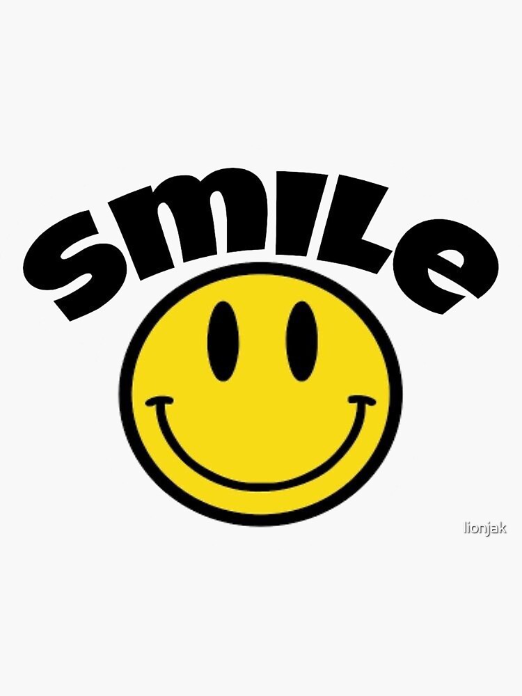 "Smile face stickers classic" Sticker for Sale by lionjak | Redbubble