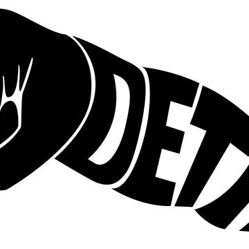 "Fist of Detroit" Sticker for Sale by jellopuddin | Redbubble